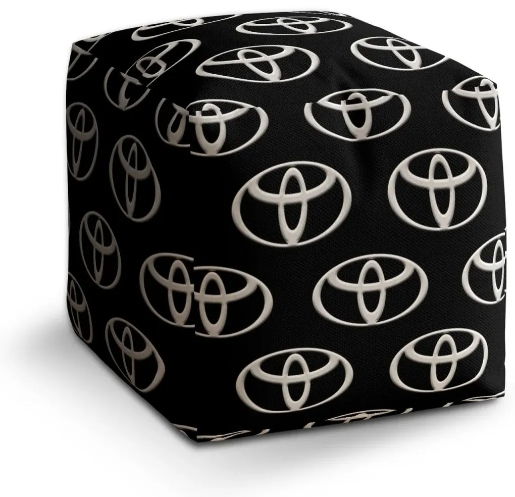 Sablio Taburet Cube Toyota Pattern: 40x40x40 cm