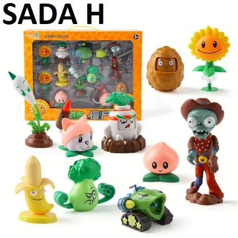 Silikonové figurky ze hry Plants vs Zombies 2 Set: sada H
