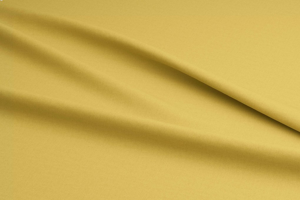 Perkálové bavlněné povlečení Jednobarevné - hořčicové Velikost: 140 x 200 + 70 x 90