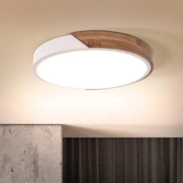 Brilagi - LED Stmívat. svítidlo PILANA LED/48W/230V dub/bílá pr. 40 cm + DO