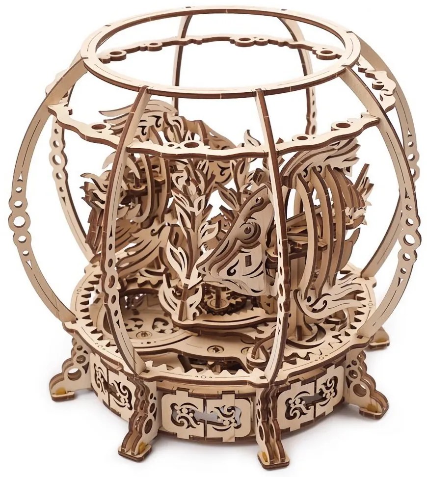 Ugears 3D dřevěné mechanické puzzle Mechanické akvárium