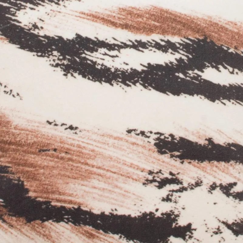 SCANquilt povlak VELVET zebra šedosmetanová 50 x 50 cm