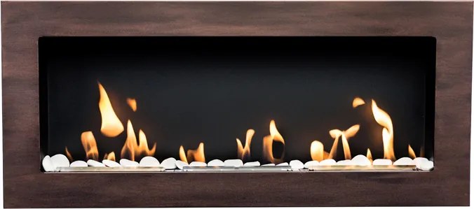 BIO FLAME biokrb Easy M Open Patina Hnědá