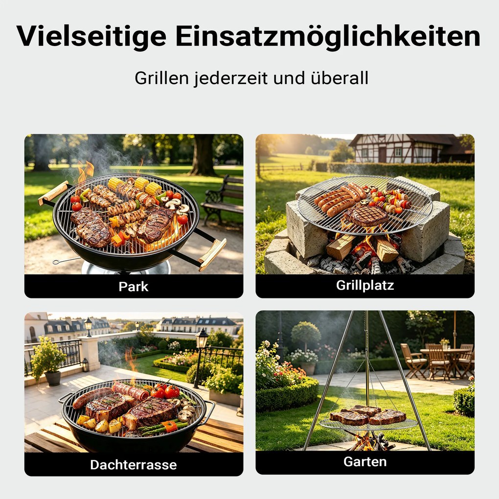 Grilovací rošt Wiltec – 55 cm (51522)