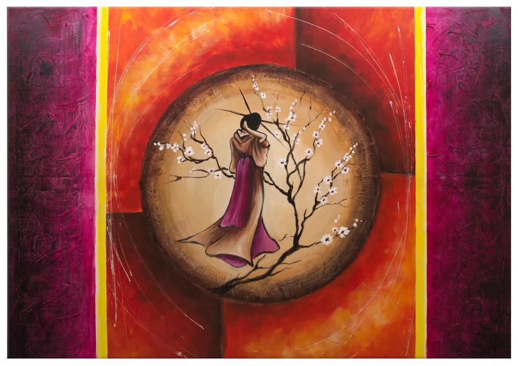 Gario Ručně malovaný obraz Sao Chang v kruhu snů Rozměry: 100 x 70 cm