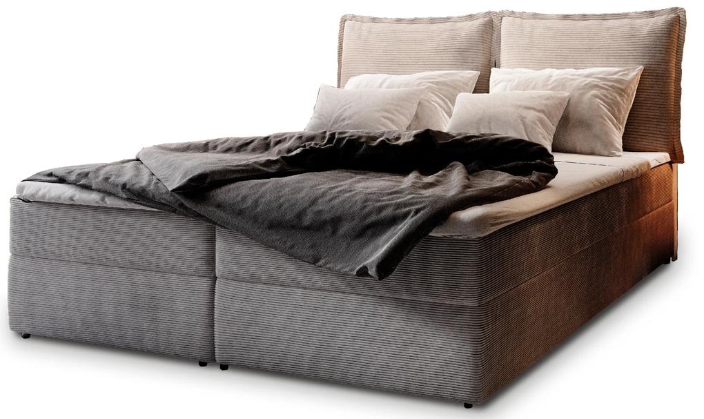 MSL Kontinentální čalouněná postel LOTO (180 x 200 cm) Barva látky: POSO 01