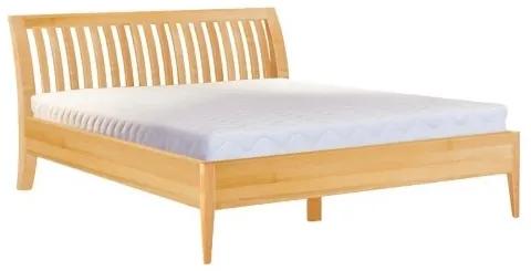 Drewmax Dřevěná postel LK191 120x200, buk masiv rustikal
