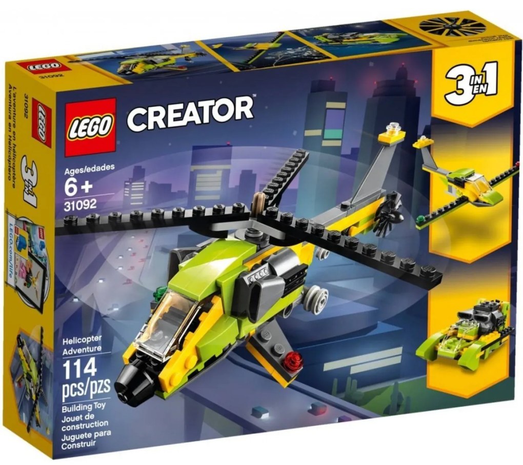 Lego stavebnice lego creator 31092 dobrodružství s helikoptérou