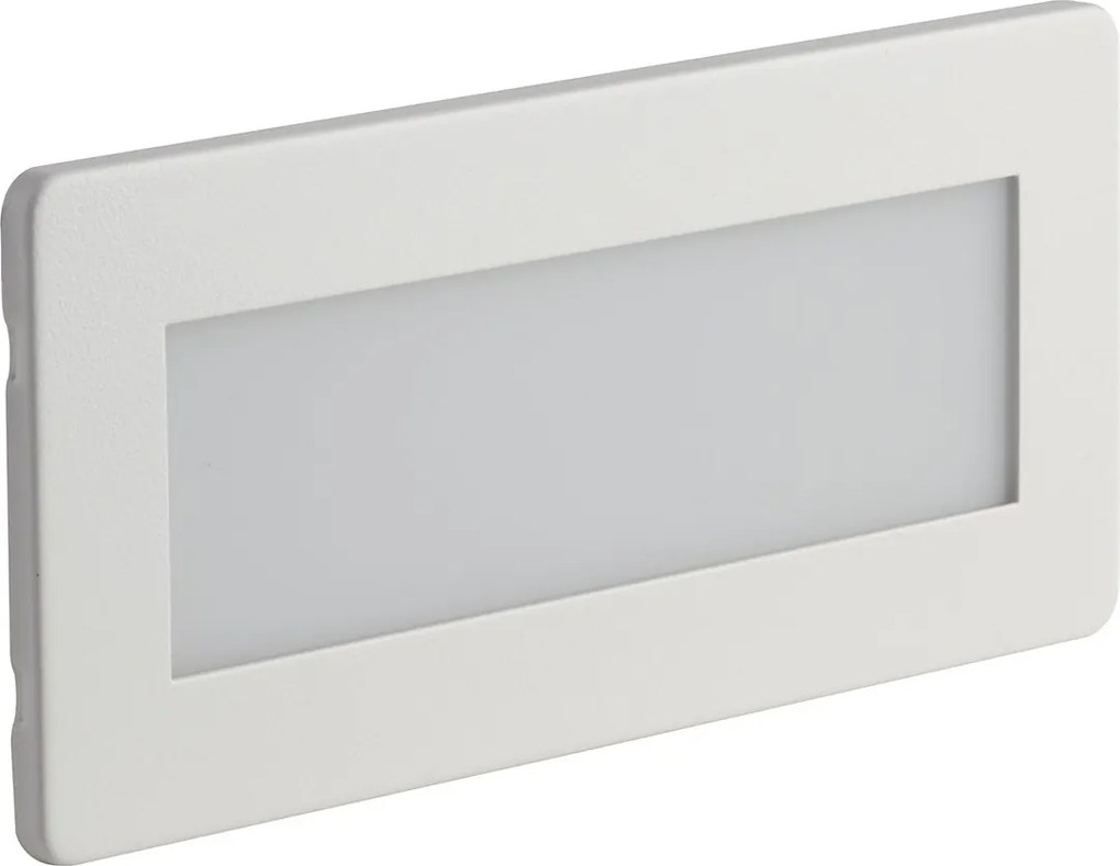 FAN INC-BOLT-506CCT Zápustné venkovní svítidlo LED Bolt, bílá/nikl/polykarbonát, 5 W, 350 lm, CCT, IP65, 18,1 x 4,7 x 8,1 cm - FANEUROPE