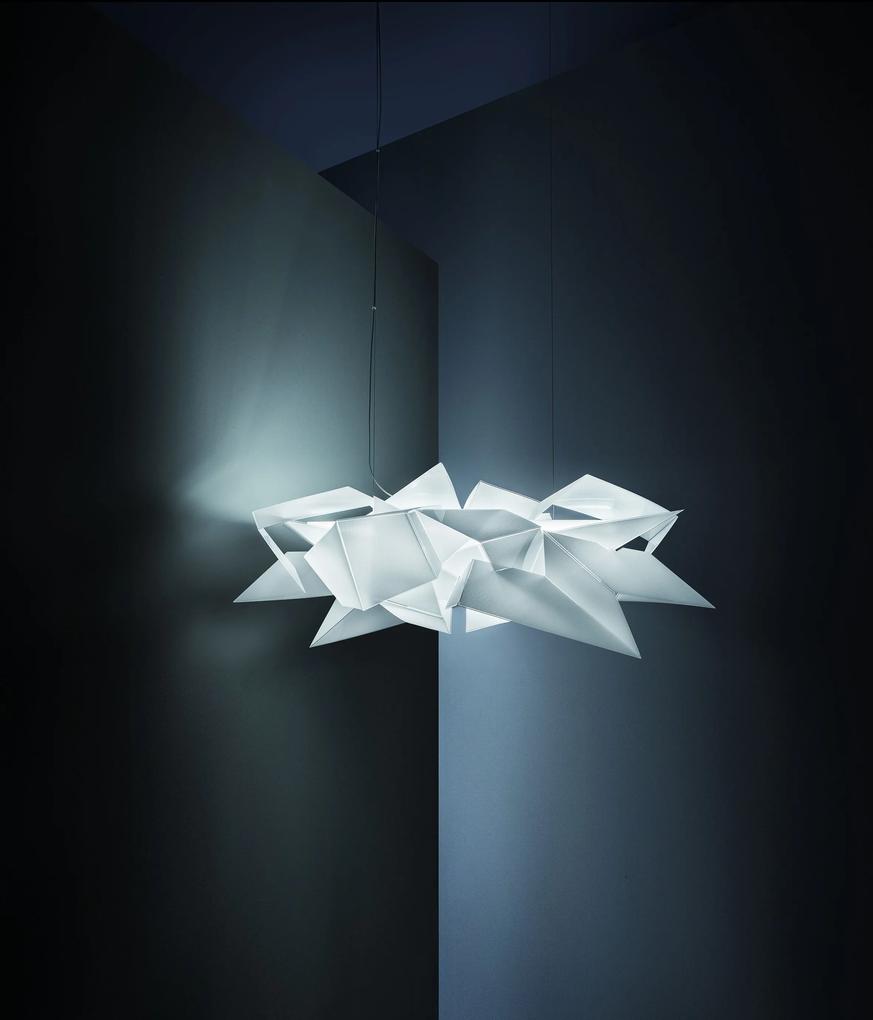 Slamp Cordoba, rozměrné závěsné svítidlo, 130W LED 2700K stmívatelné, délka 104cm