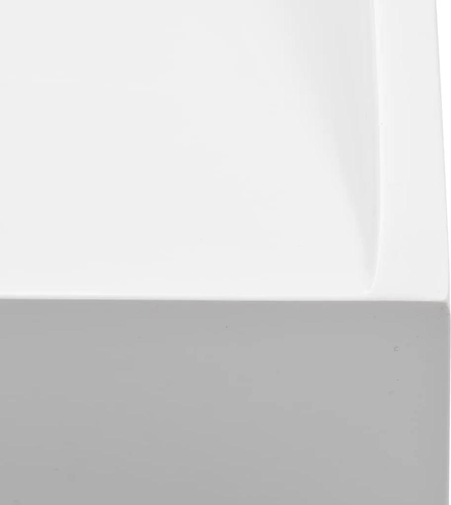 Umyvadlo - minerální kompozit - bílé | 80x46x11 cm