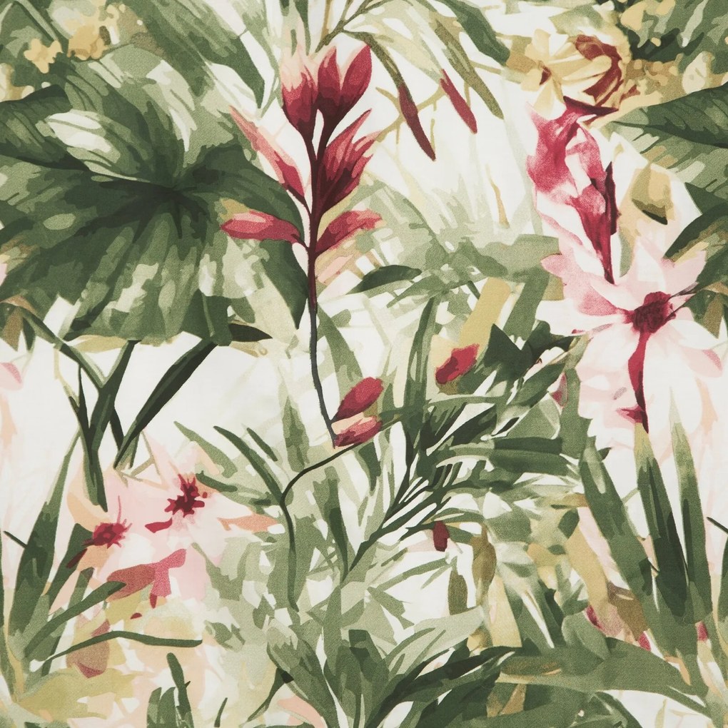 SATÉNOVÉ POVLEČENÍ SPRING43 200X220 CM, 2 KS 70X80 CM LISTY