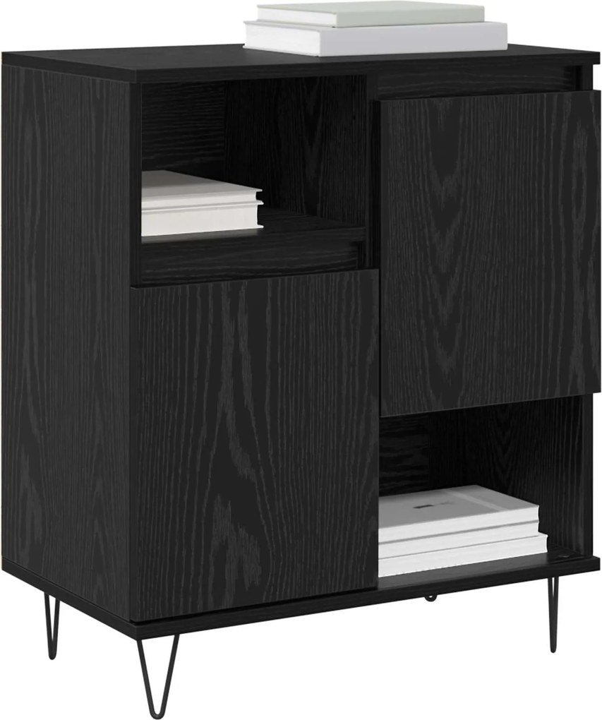 Servírovací skříň 3 ks Černý dub 60 x 35 x 70 cm 3394565