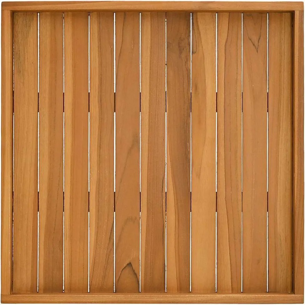 Servírovací podnos 60 x 60 cm masivní teakové dřevo 315458