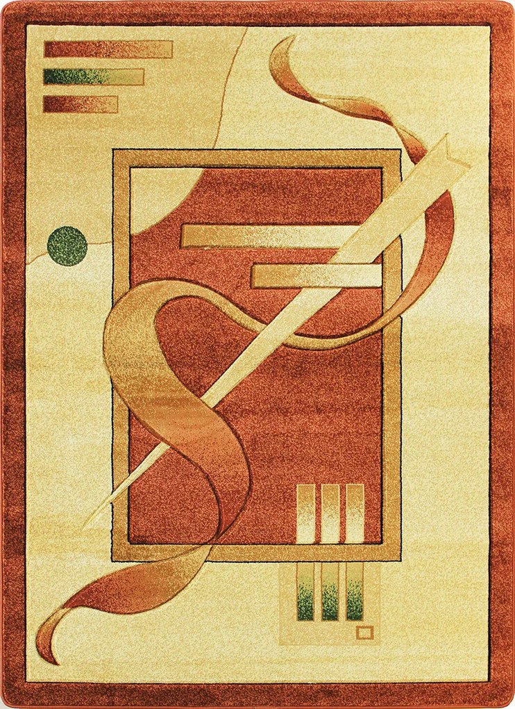 BE Koberec Adora 7052 VIZON - béžový obdélníkový Rozměr: 120x180 cm