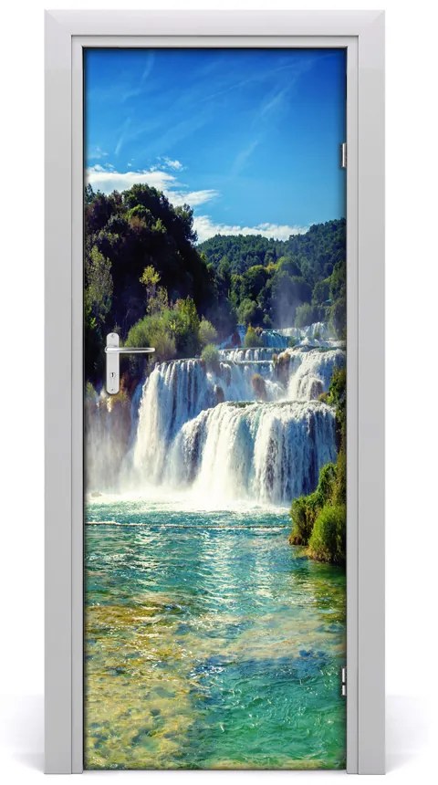 Fototapeta na dveře vodopád Krka 85x205 cm