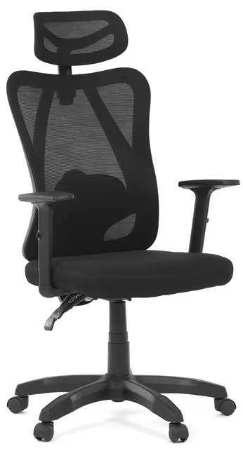 Ergonomická kancelářská židle ORVIN - černá síťovina Barva: černá