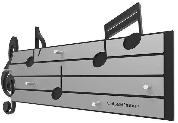 Designové háčky na klíče 51-18-1 CalleaDesign 31cm (více barev) Barva černá klasik-5 - RAL9017