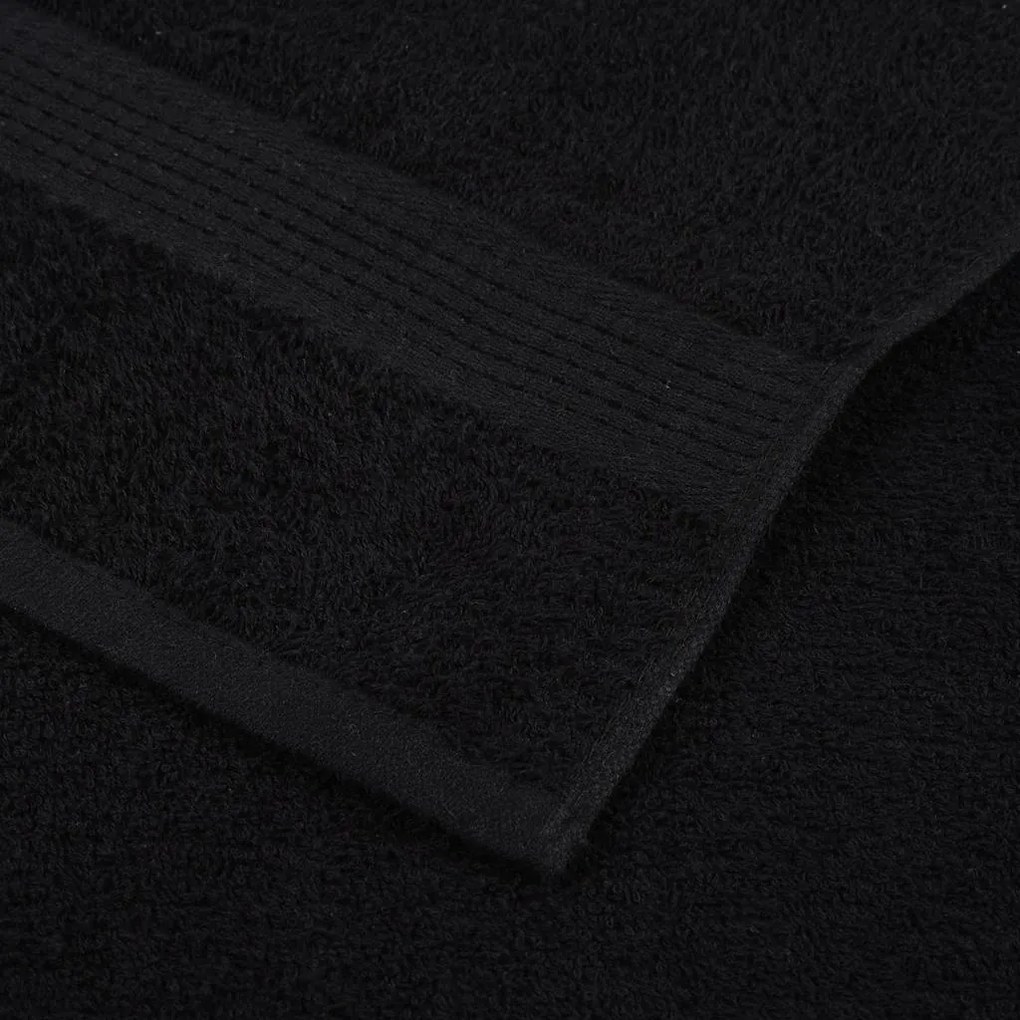 6dílná sada ručníků FROGN černá 360 g/m² 137090