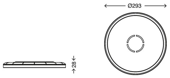 Briloner 3391-014 - LED Stropní svítidlo FREE LED/18W/230V pr. 29 cm