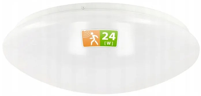 ECOLIGHT LED plafond pro povrchovou montáž se senzorem pohybu - 24W