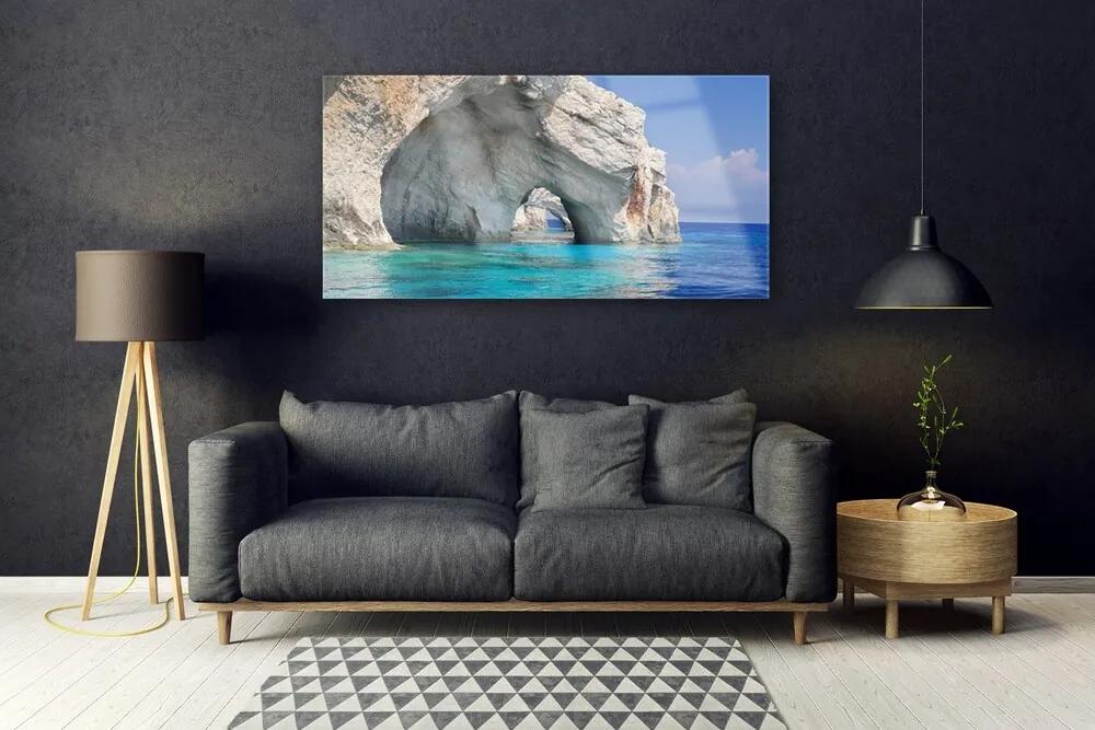 akrylový obraz Moře Jezero Voda Krajina 120x60 cm