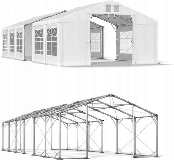 Výstavní stany 4x24 m Pavilony Das 620 P