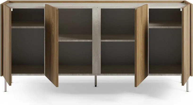 Komoda v dekoru dubu v přírodní barvě 180x83x40,5 cm Lucile – Marckeric