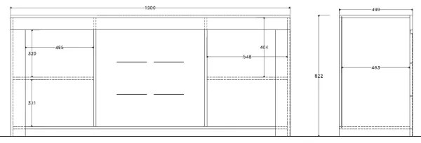 Komoda FINERA bílá