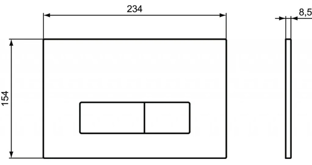 Ideal Standard - Ovládací tlačítko, černá R0121A6