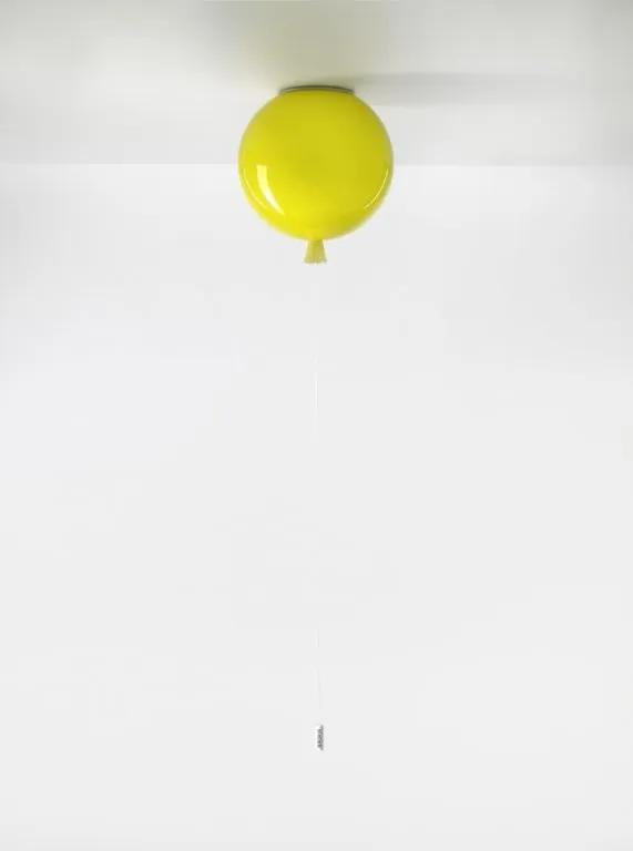 Brokis Memory, skleněné stropní svítidlo Barva: Žlutá, Velikost: Ø 250 mm, Povrch skla: Matný
