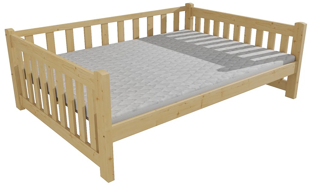 Vomaks Dětská postel DP 035 XL Rozměr: 140 x 200 cm, Barva: surové dřevo