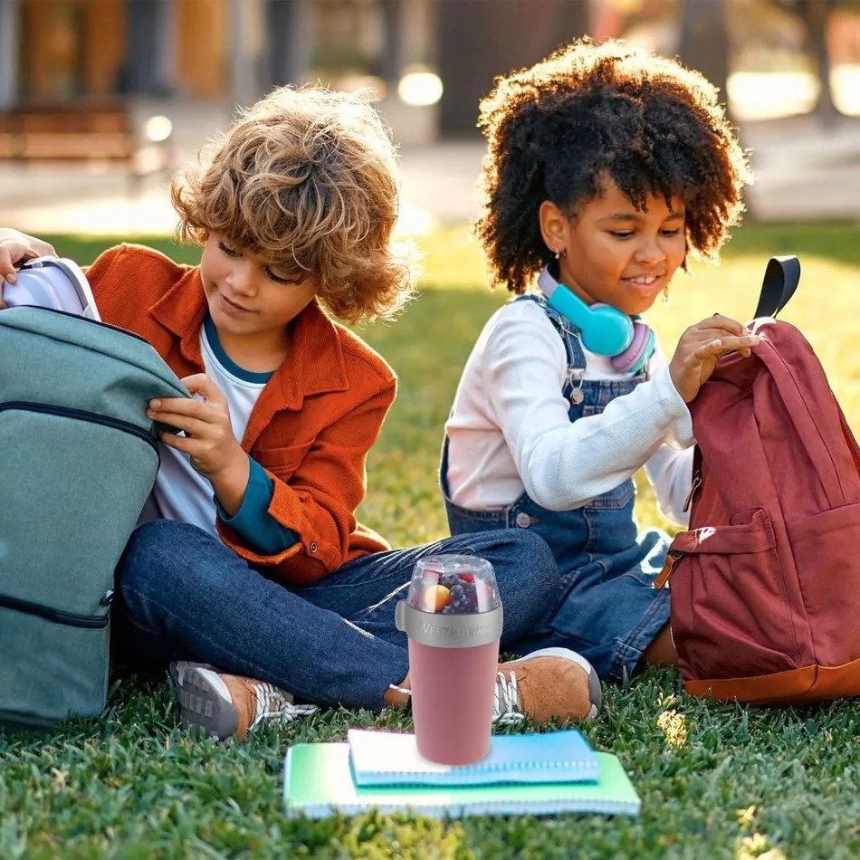 Westmark Dvoudílná dóza na svačinu, 700 ml, růžová, S