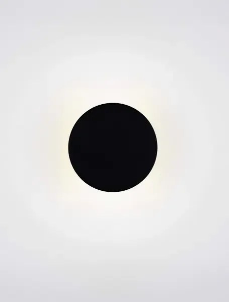 LED černá svítilna na zeď Nano