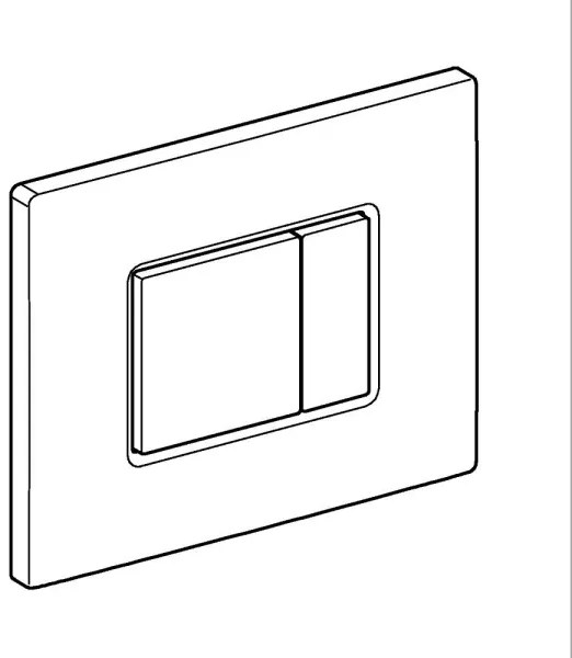 GROHE 389662430 - Splachovací tlačítko EVEN 156 × 197 mm černá