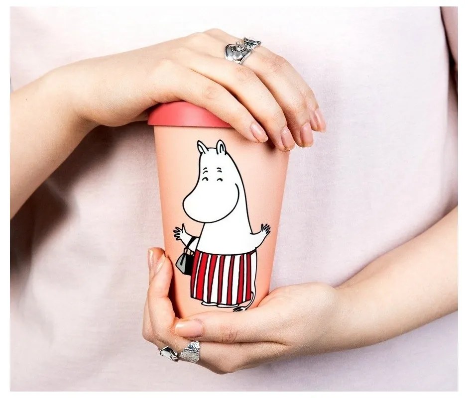 Cestovní hrnek Moominmamma oranžový 450ml, NordicBuddies Finsko
