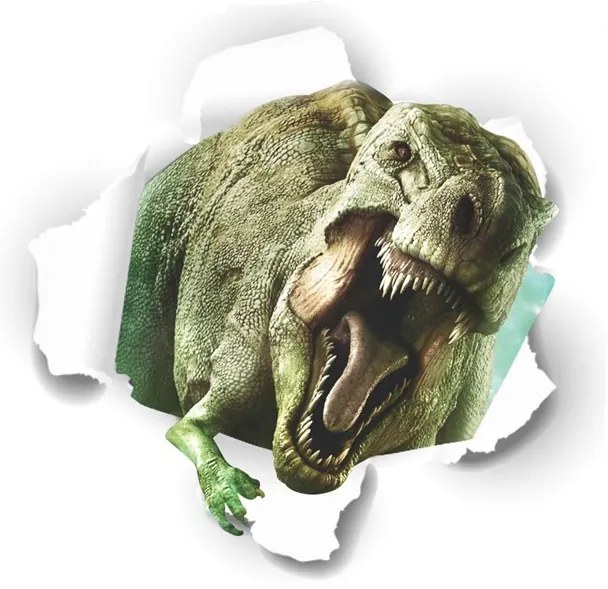 Živá Zeď Samolepka na zeď Tyranosaurus Jurský park