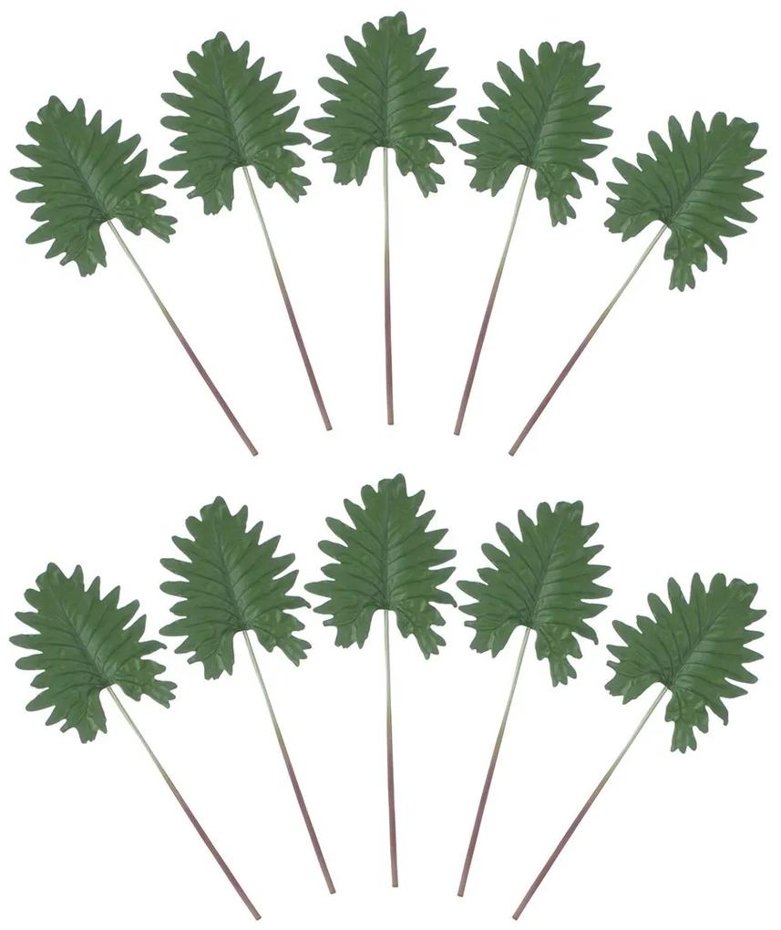 Umělá květina TROPI Palm 10 ks zelená I