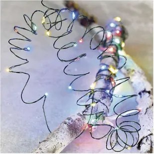 Vánoční osvětlení EMOS D3AM03 ZY1920T 150LED nano řetěz zelený 15m multicolor s časovačem