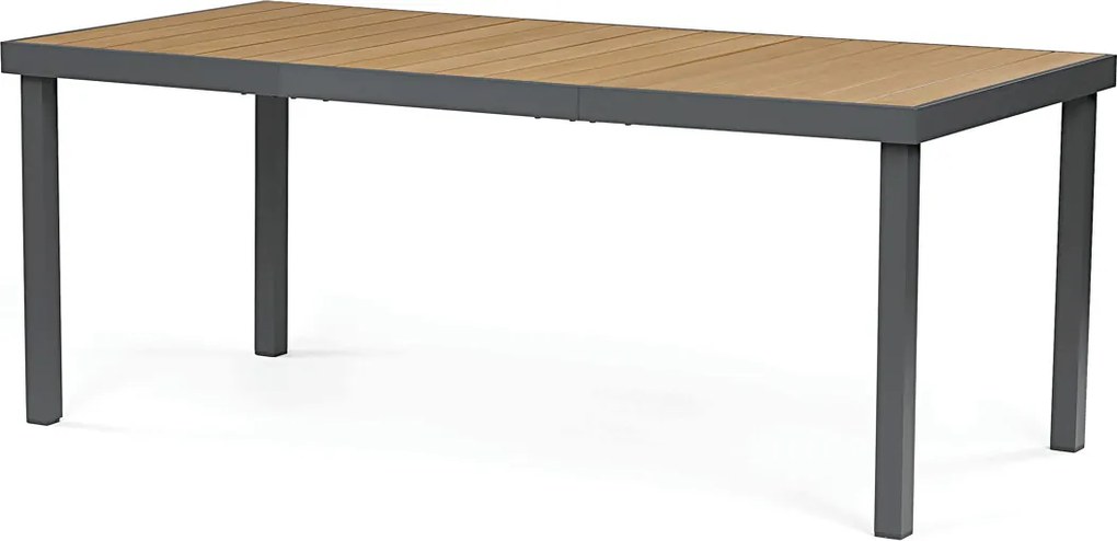 Zahradní stůl KAMPA - polywood / šedá hliníková konstrukce