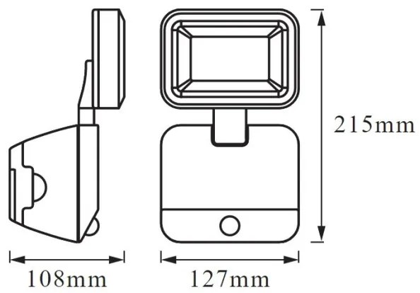 Ledvance - LED Venkovní nástěnné svítidlo se senzorem BATTERY LED/4W/4xD IP54