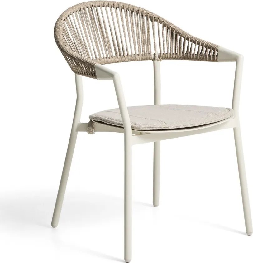 Béžová polstrovaná zahradní židle Alimia – Kave Home