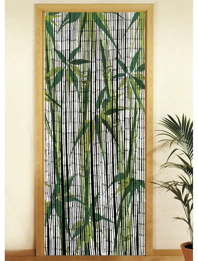 Zelený bambusový závěs do dveří 200x90 cm Bamboo - Maximex