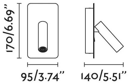 FARO 62118 - LED Nástěnné bodové svítidlo SUAU LED/3W/230V černá