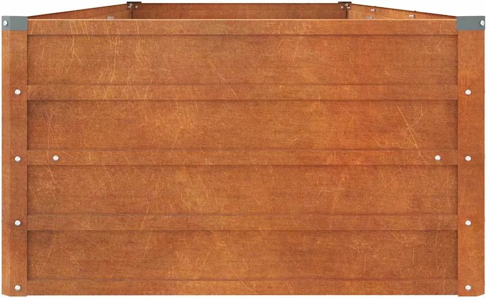 Zahradní vyvýšený záhon rezavý 240 x 80 x 45 cm cortenová ocel 151960