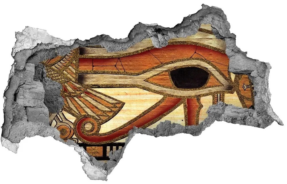 Wallmuralia Samolepící díra na stěnu Egyptské oko vedžat 95x73 cm