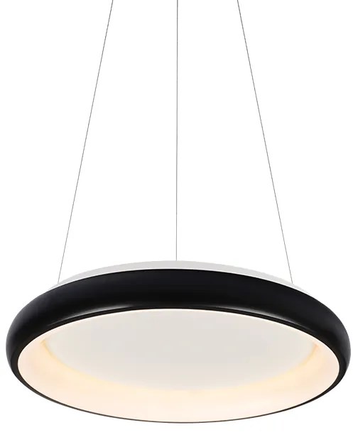 ACA DECOR LED závěsné svítidlo DIANA, černé, průměr 41 cm