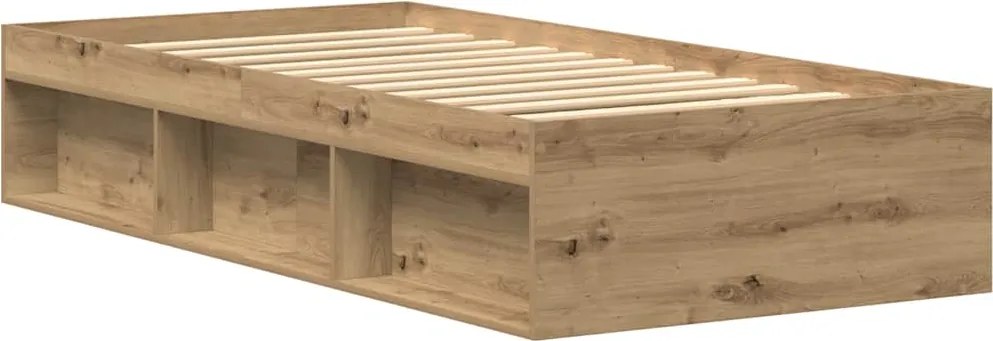 Rám postele bez matrace dub artisan 75x190cm Dřevěné konstrukce 3329310