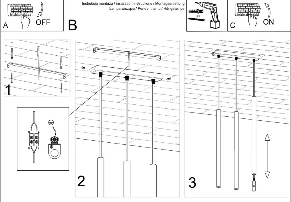 Sollux Lighting Závěsné svítidlo PASTELO 3 červené okrové