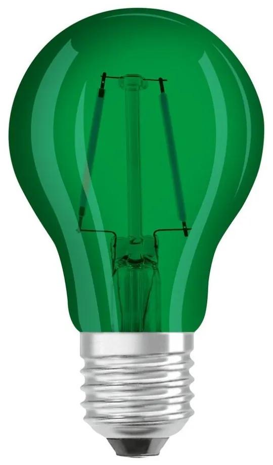 LED klasická žárovka E27 2,5 W STAR DÉCOR CLASSIC, zelená